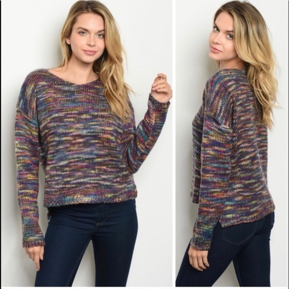 Sweaters | Rainbow Color Sweater | Poshmark